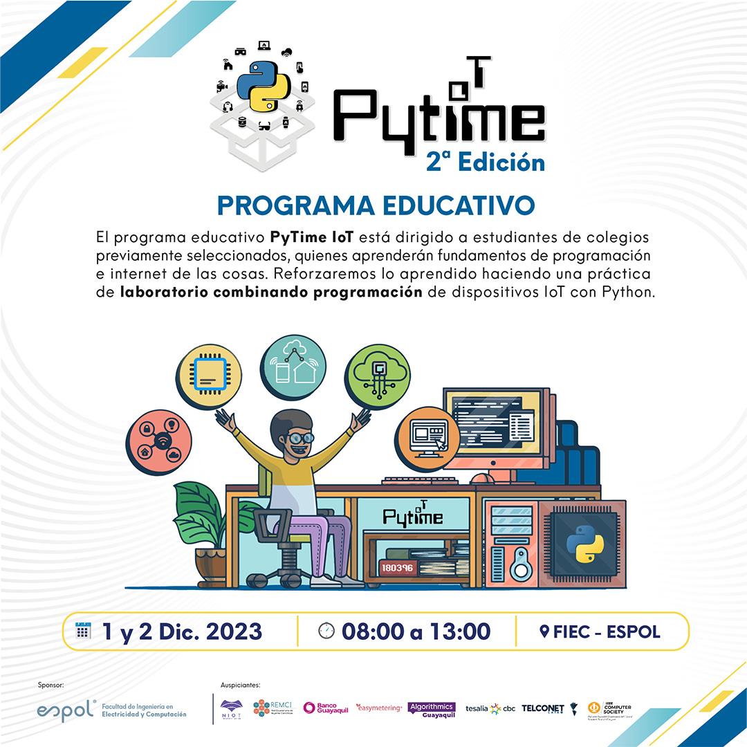 Programa Educativo Pytime Iot 2023 Fiec